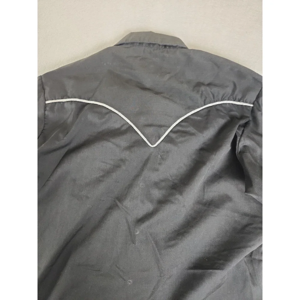 Rockmount | Tops | Vntg Rockmount Ranch Wear Black Western Shirt Pink ...